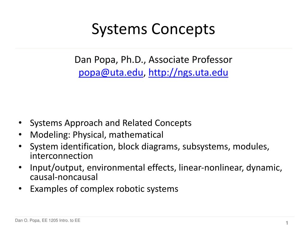 PPT - Systems Concepts PowerPoint Presentation, free download - ID:1605099