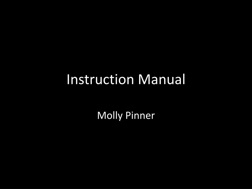 PPT - Instruction Manual PowerPoint Presentation, free download - ID ...
