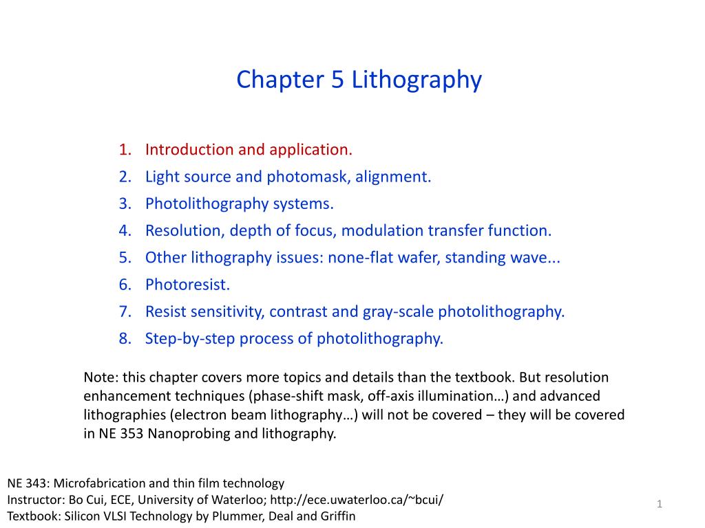 PPT - Introduction and application. Light source and photomask ...