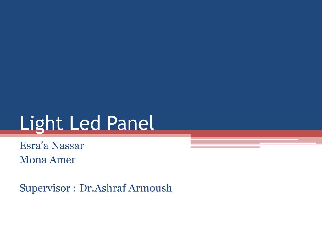 PPT - Light Led Panel PowerPoint Presentation, free download - ID:1607400