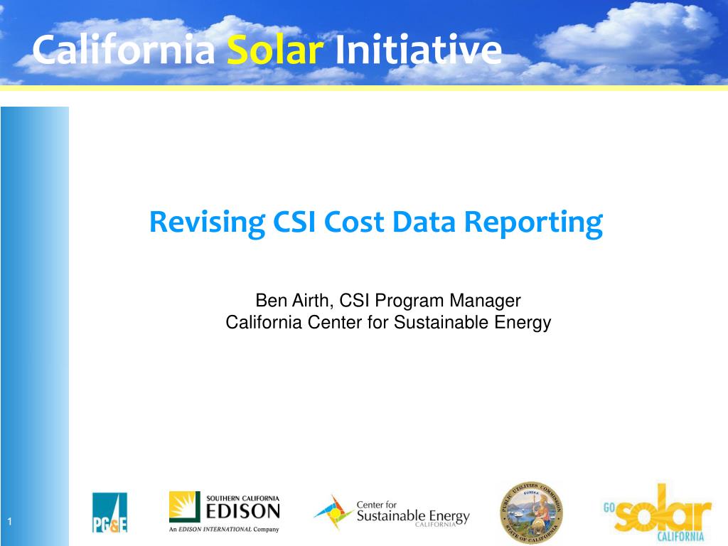 PPT - Revising CSI Cost Data Reporting PowerPoint Presentation, free ...