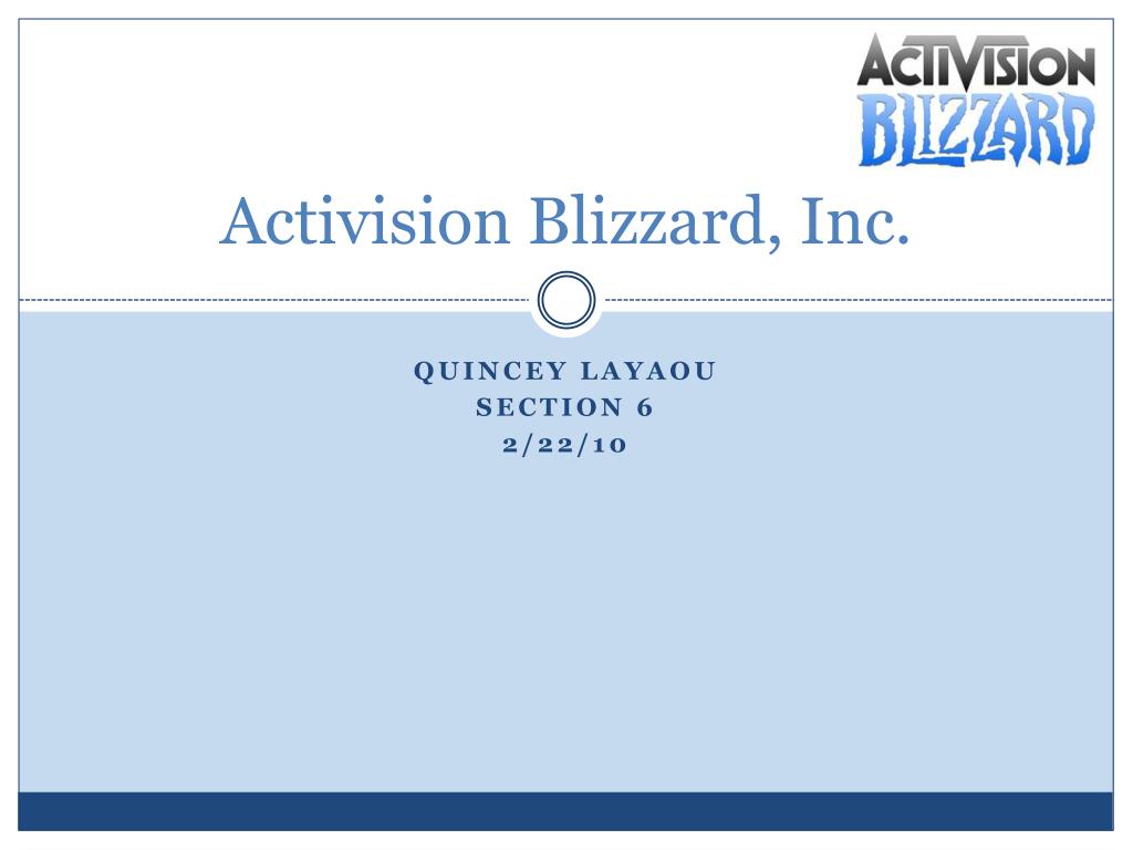 PPT - Activision Blizzard, Inc. PowerPoint Presentation, free download ...