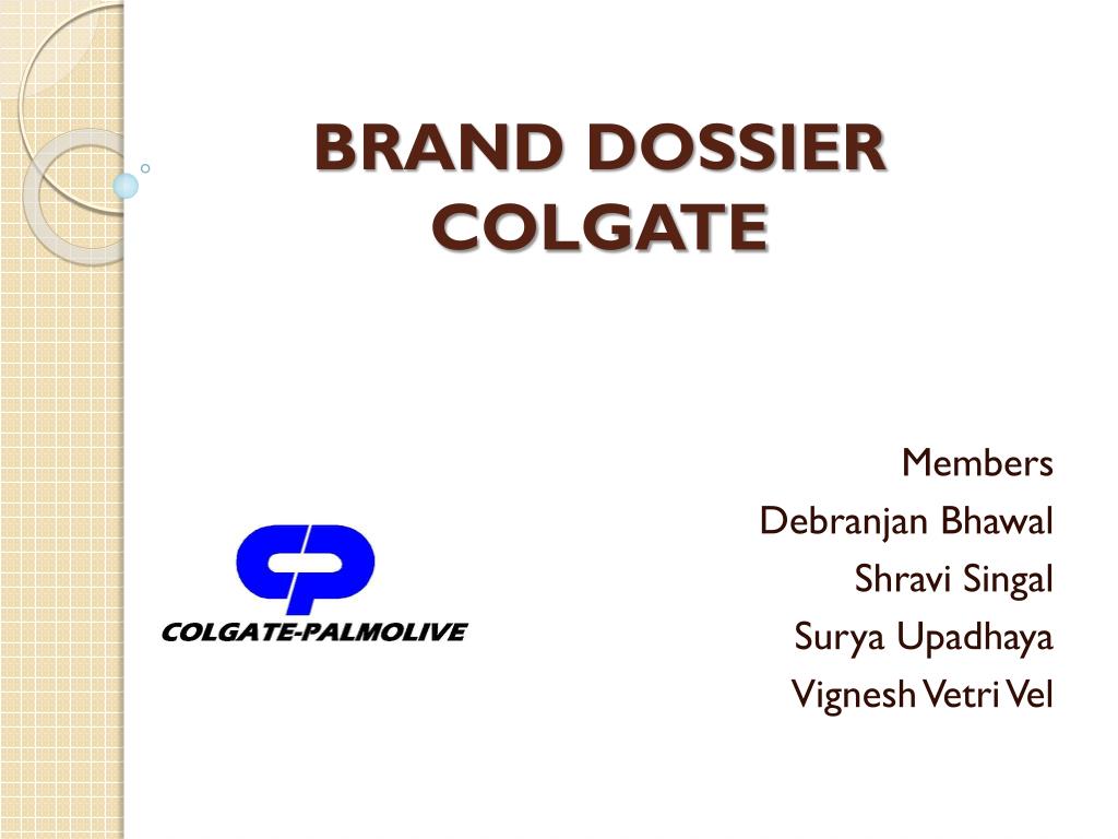 PPT - BRAND DOSSIER COLGATE PowerPoint Presentation, free download - ID ...