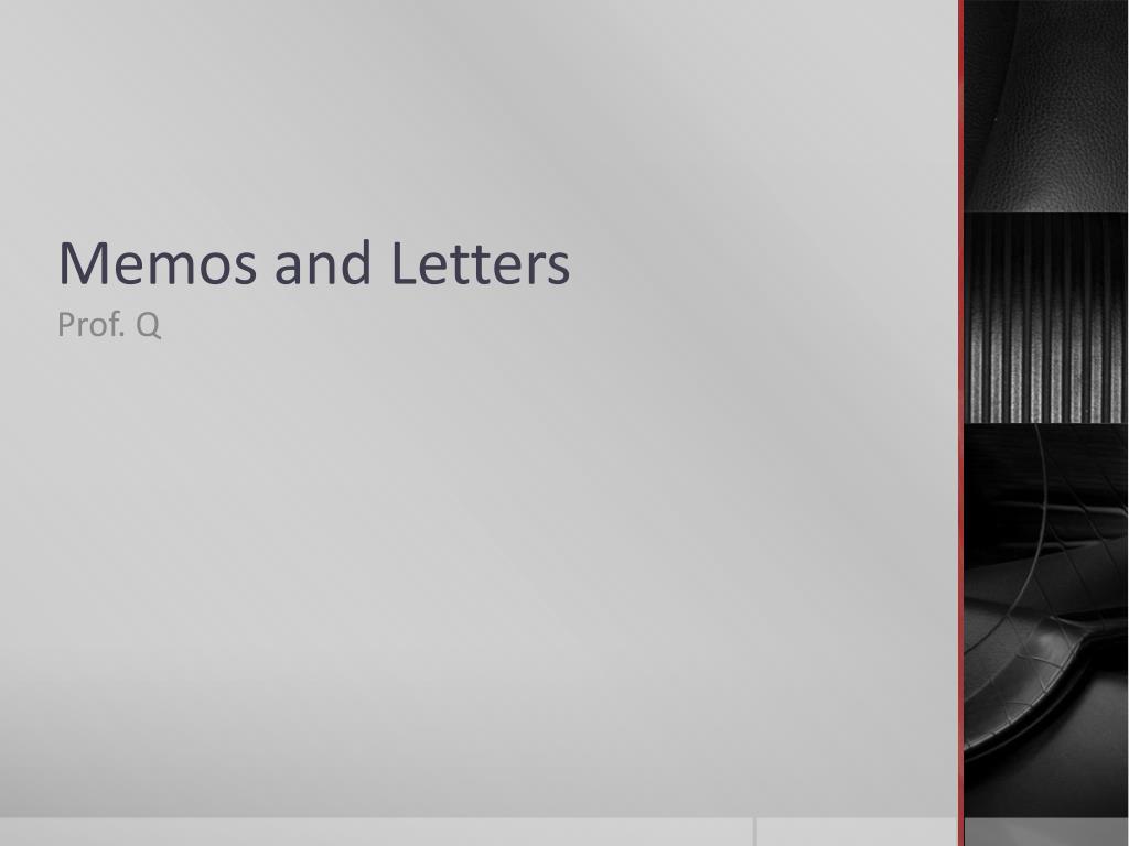 PPT - Memos and Letters PowerPoint Presentation, free download - ID:1609603
