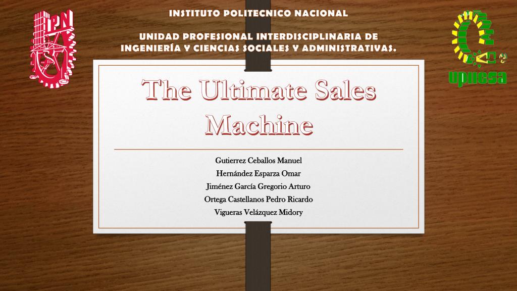 PPT - The Ultimate Sales Machine PowerPoint Presentation, free download ...