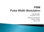 PPT - PWM Pulse Width Modulation PowerPoint Presentation, free download ...