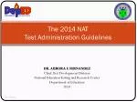 PPT - The 2014 NCAE Test Administration Guidelines PowerPoint ...