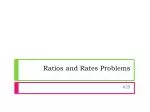 PPT - Ratios and Rates PowerPoint Presentation, free download - ID:5761307