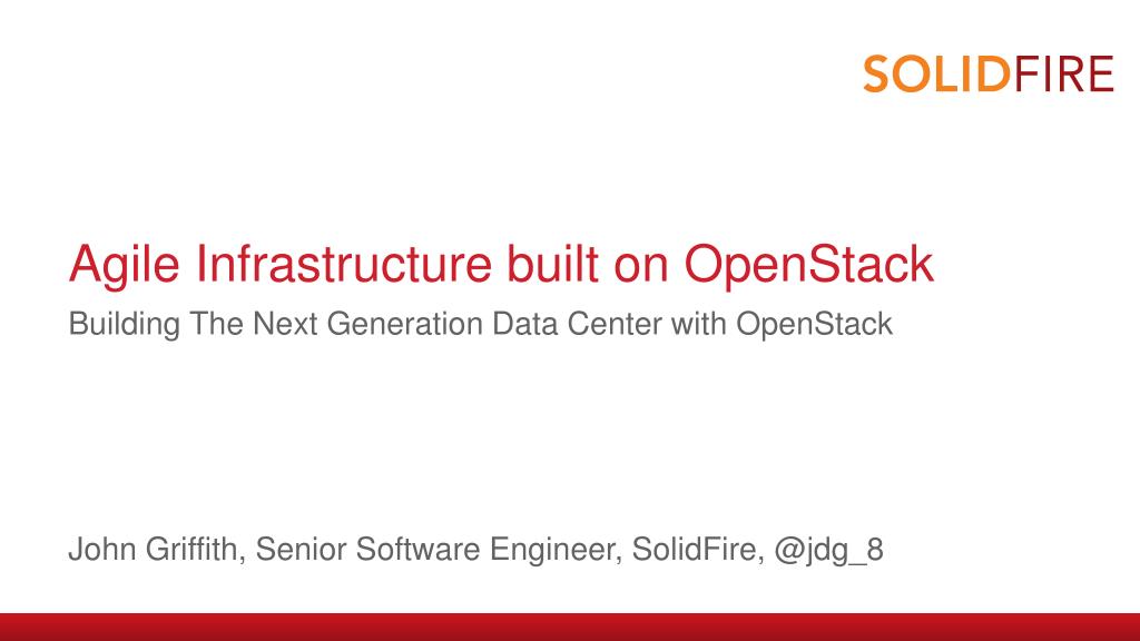 PPT - Agile Infrastructure built on OpenStack PowerPoint Presentation ...