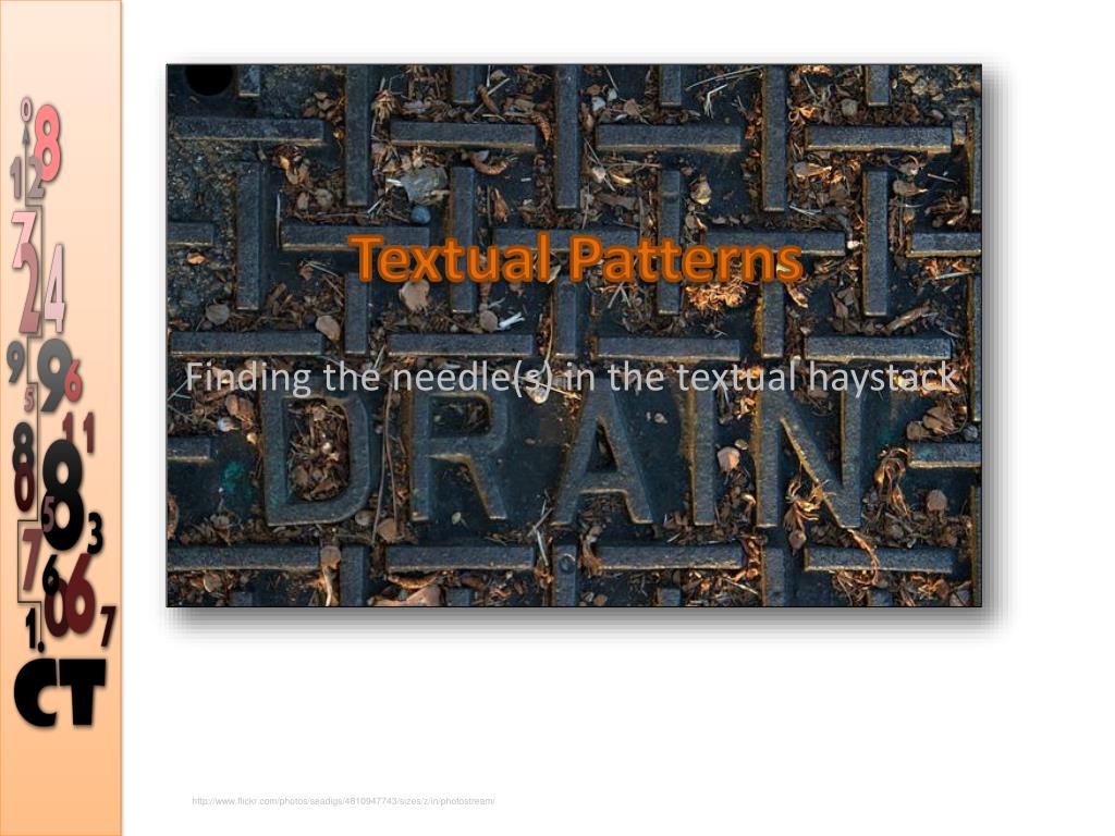 PPT - Textual Patterns PowerPoint Presentation, free download - ID:1614551