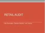 PPT - Retail Audit PowerPoint Presentation, free download - ID:1636408