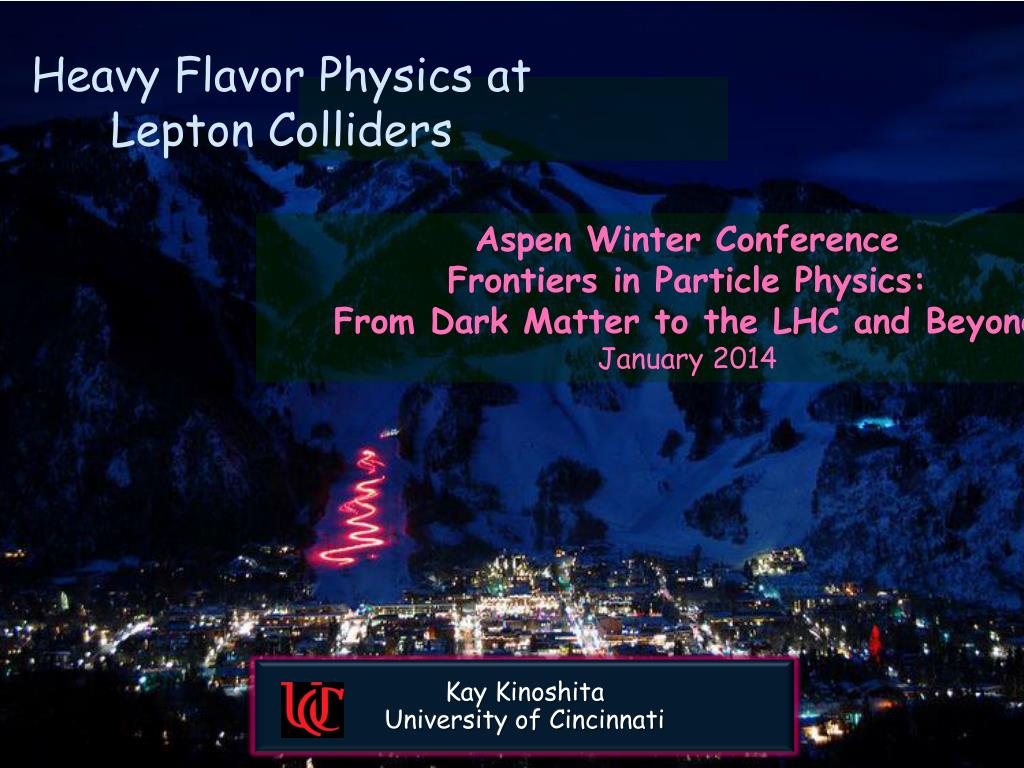 PPT - Heavy Flavor Physics at Lepton Colliders PowerPoint Presentation ...