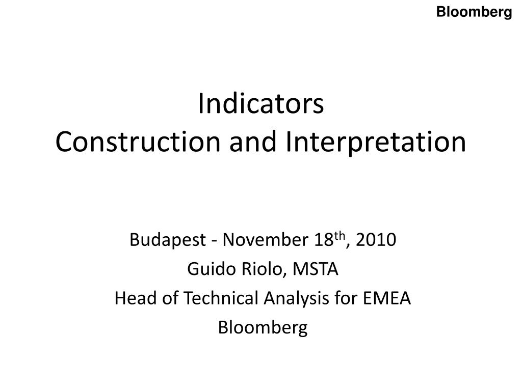 PPT - Indicators Construction and Interpretation PowerPoint ...