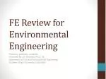 PPT - FE Review PowerPoint Presentation, free download - ID:2766666