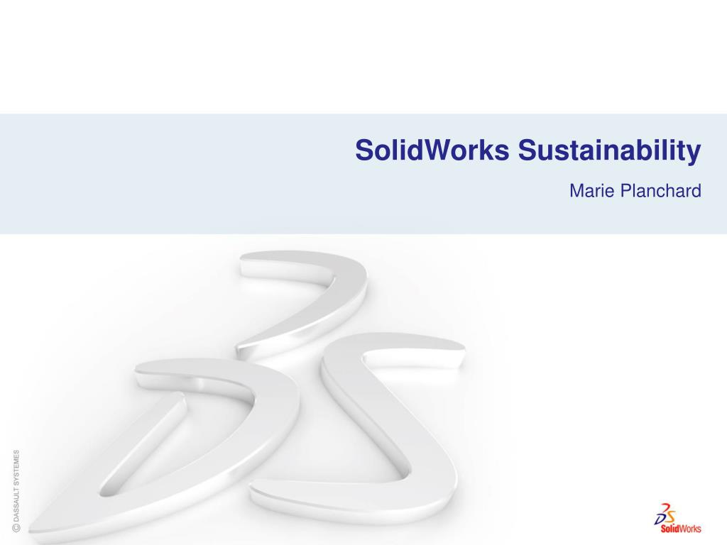 PPT - SolidWorks Sustainability PowerPoint Presentation, free download ...