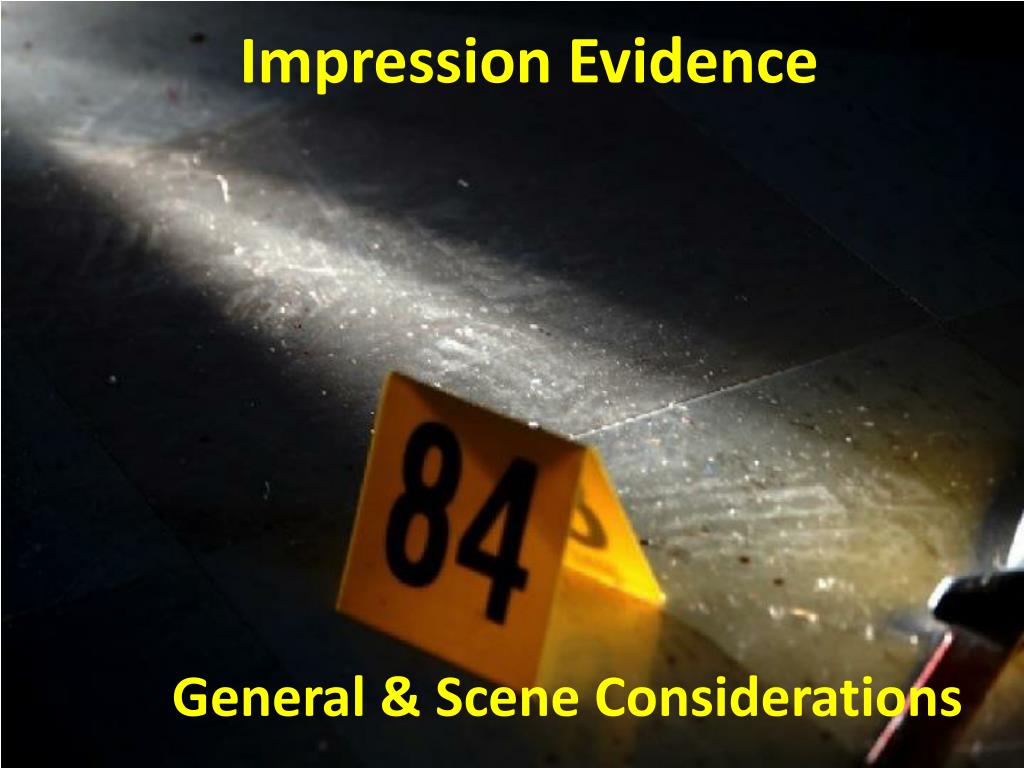 PPT - Impression Evidence PowerPoint Presentation, free download - ID ...