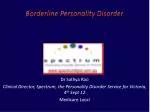 PPT - Borderline Personality Disorder PowerPoint Presentation, free ...
