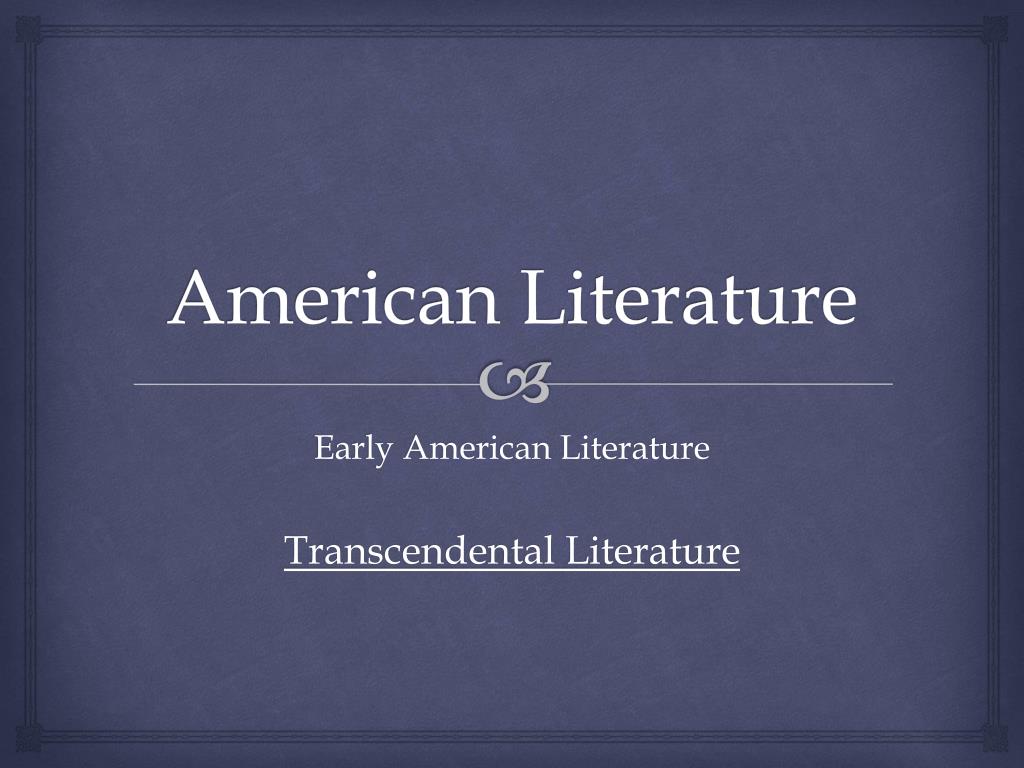 PPT - American Literature PowerPoint Presentation, free download - ID ...