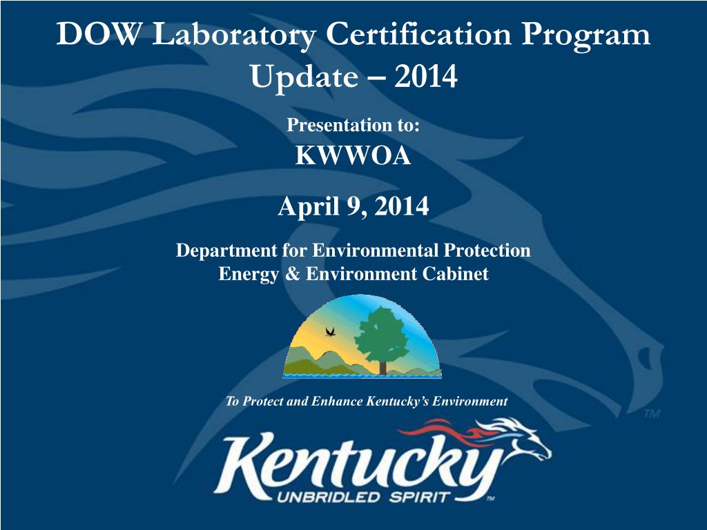 PPT - DOW Laboratory Certification Program Update – 2014 PowerPoint ...