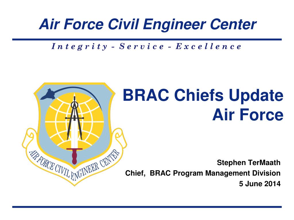 PPT - BRAC Chiefs Update Air Force PowerPoint Presentation, free ...