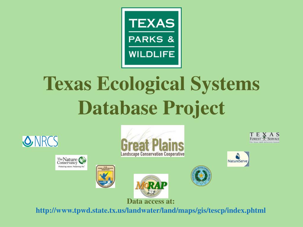 PPT - Texas Ecological Systems Database Project PowerPoint Presentation ...