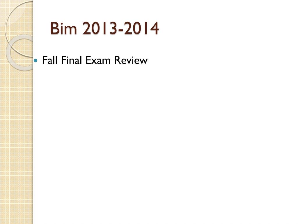 PPT - Bim 2013-2014 PowerPoint Presentation, free download - ID:1624957