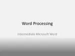 PPT - Word Processing PowerPoint Presentation, free download - ID:1144536