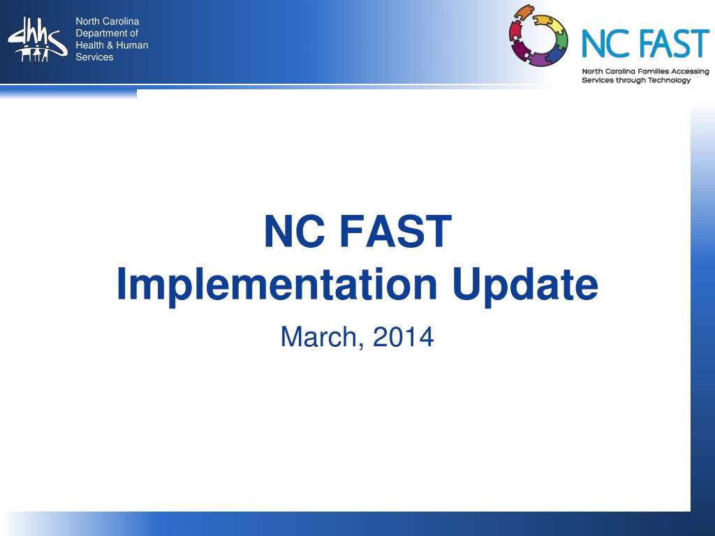 PPT - NC FAST Implementation Update PowerPoint Presentation, free ...