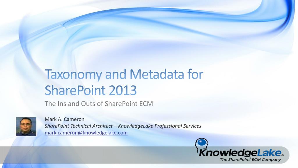 PPT - Taxonomy and Metadata for SharePoint 2013 PowerPoint Presentation ...