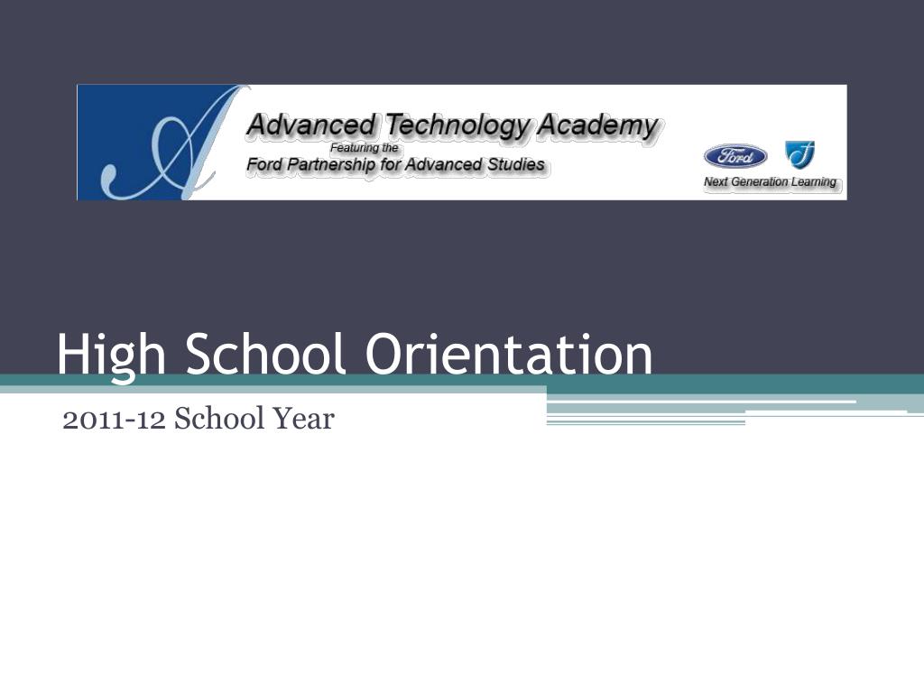 PPT - High School Orientation PowerPoint Presentation, free download ...
