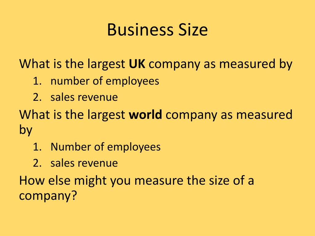 PPT - Business Size PowerPoint Presentation, free download - ID:1628812