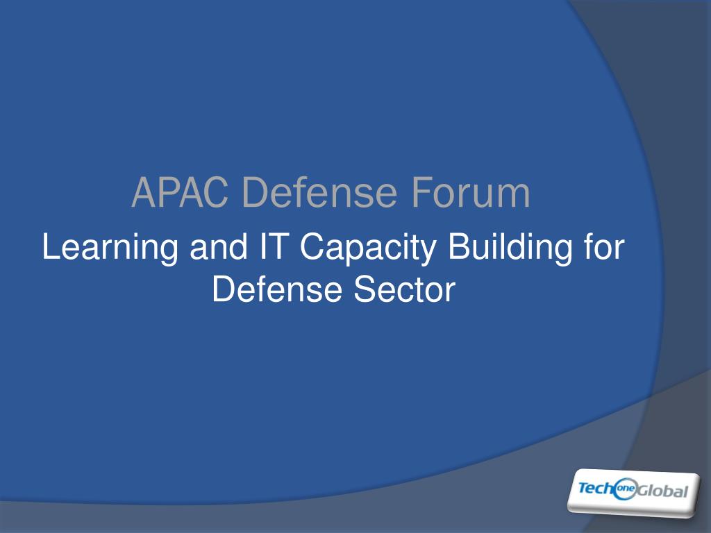 PPT - APAC Defense Forum PowerPoint Presentation, free download - ID ...