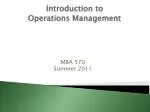 PPT - Introduction to Operations Management PowerPoint Presentation ...