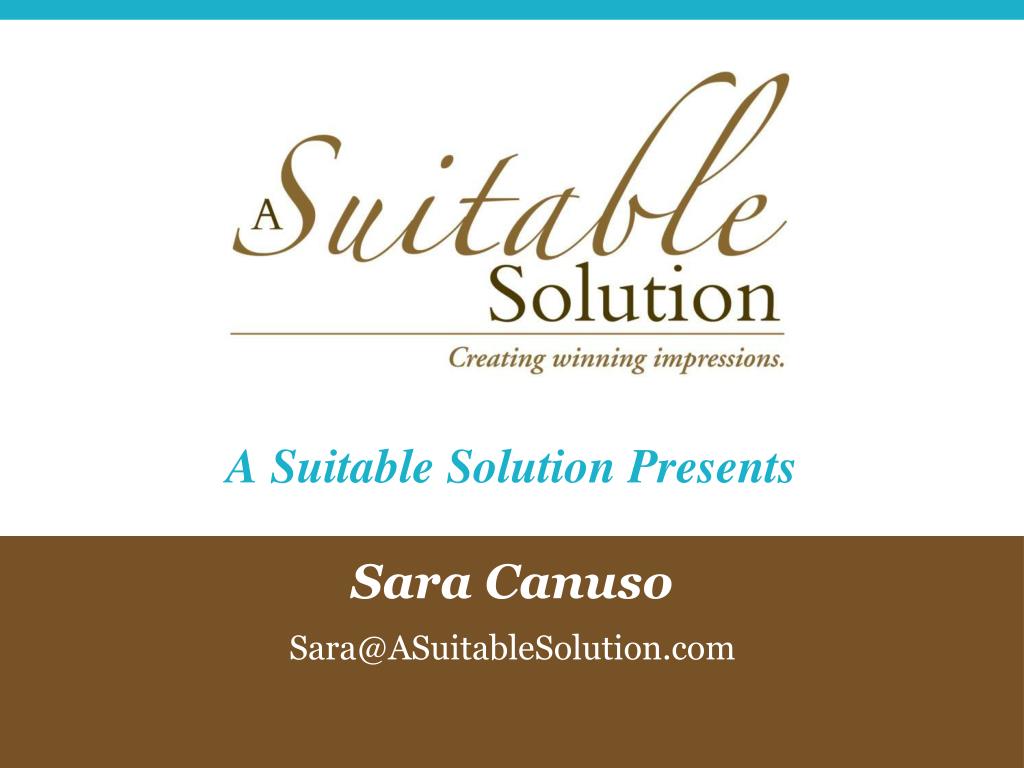 PPT - A Suitable Solution Presents PowerPoint Presentation, free ...