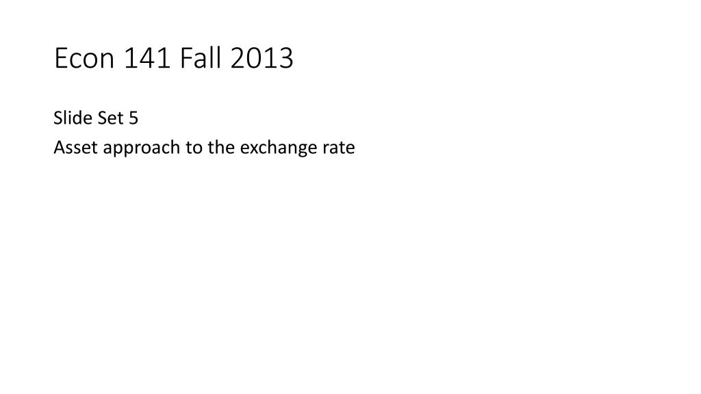 PPT - Econ 141 Fall 2013 PowerPoint Presentation, free download - ID ...