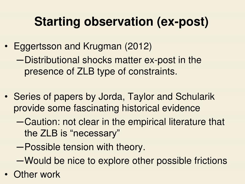 PPT - Starting observation (ex-post) PowerPoint Presentation, free ...