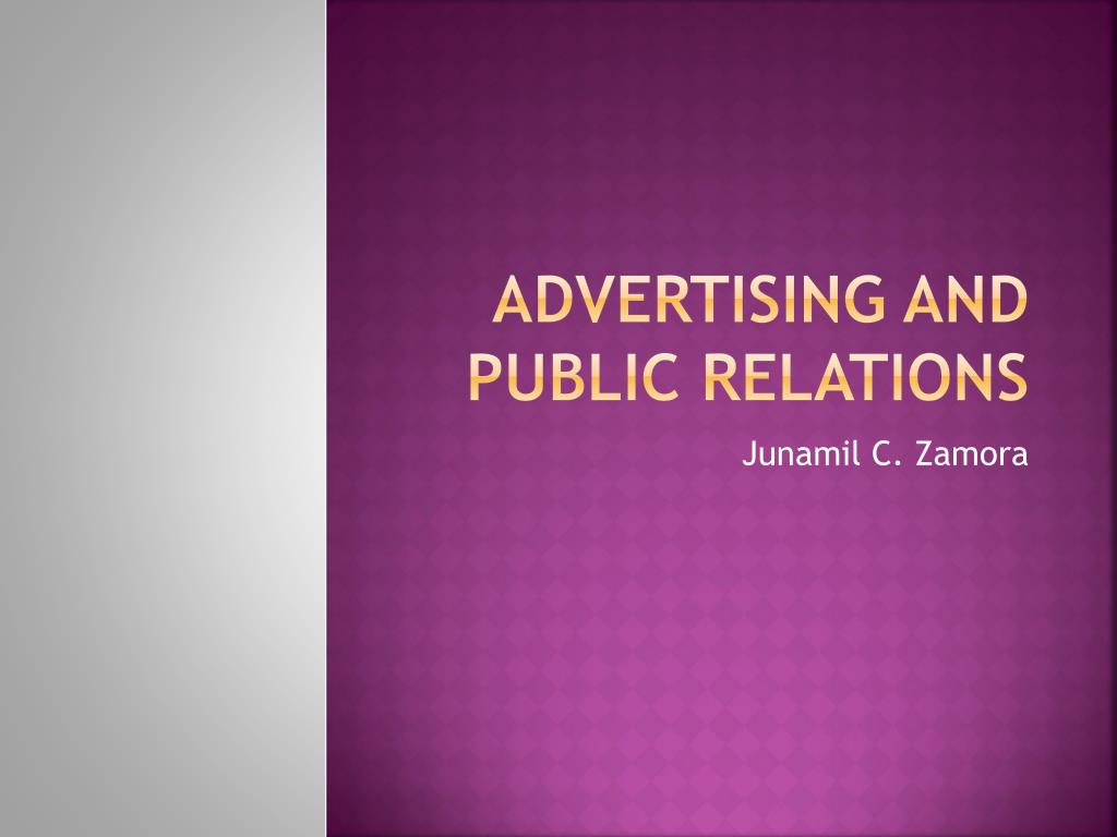 PPT - Advertising and Public Relations PowerPoint Presentation, free ...
