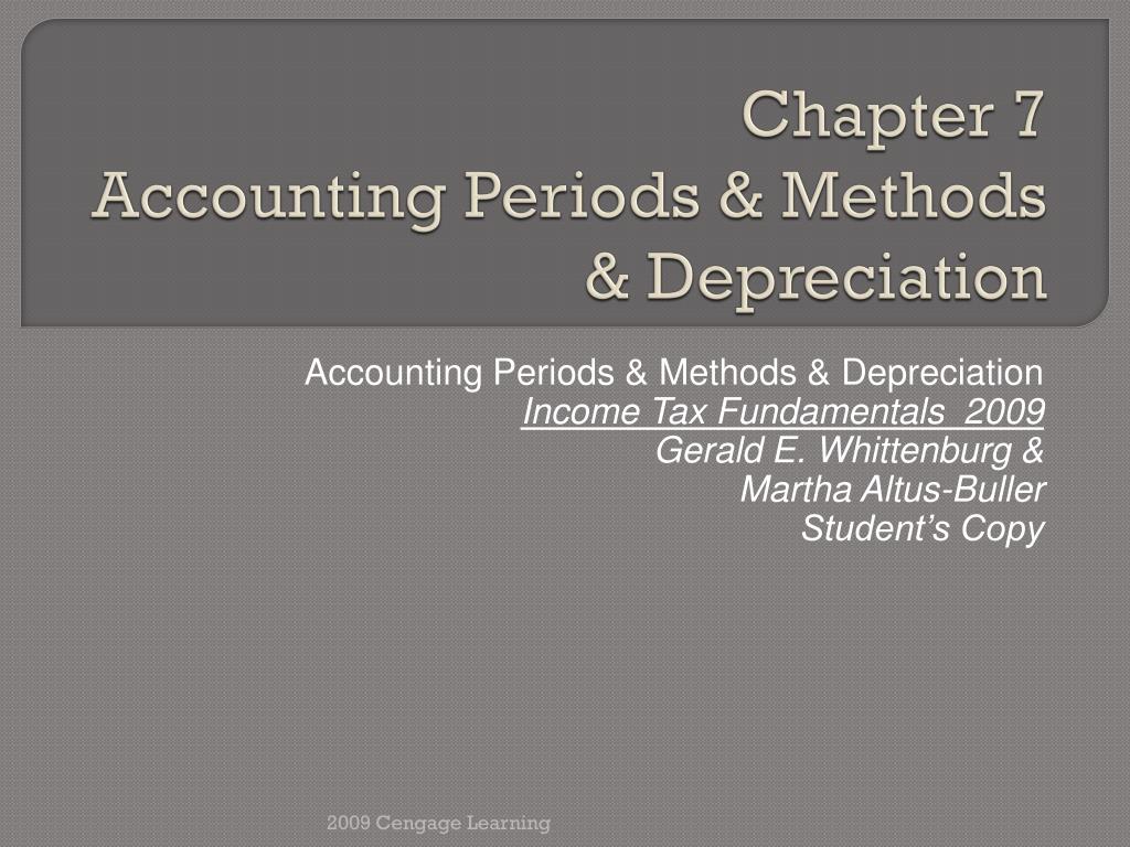 PPT - Chapter 7 Accounting Periods & Methods & Depreciation PowerPoint ...