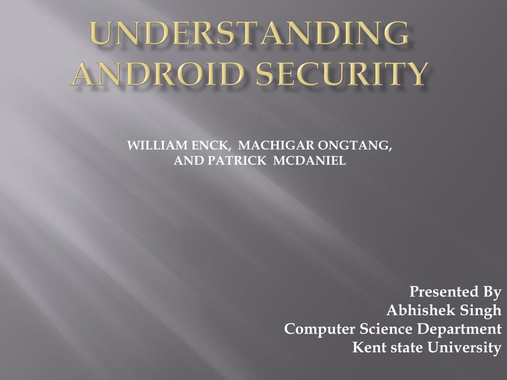 PPT - Understanding Android Security PowerPoint Presentation, free ...