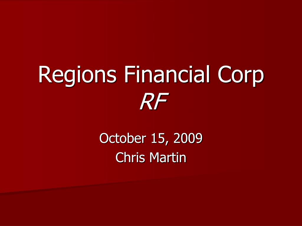 PPT - Regions Financial Corp RF PowerPoint Presentation, free download ...