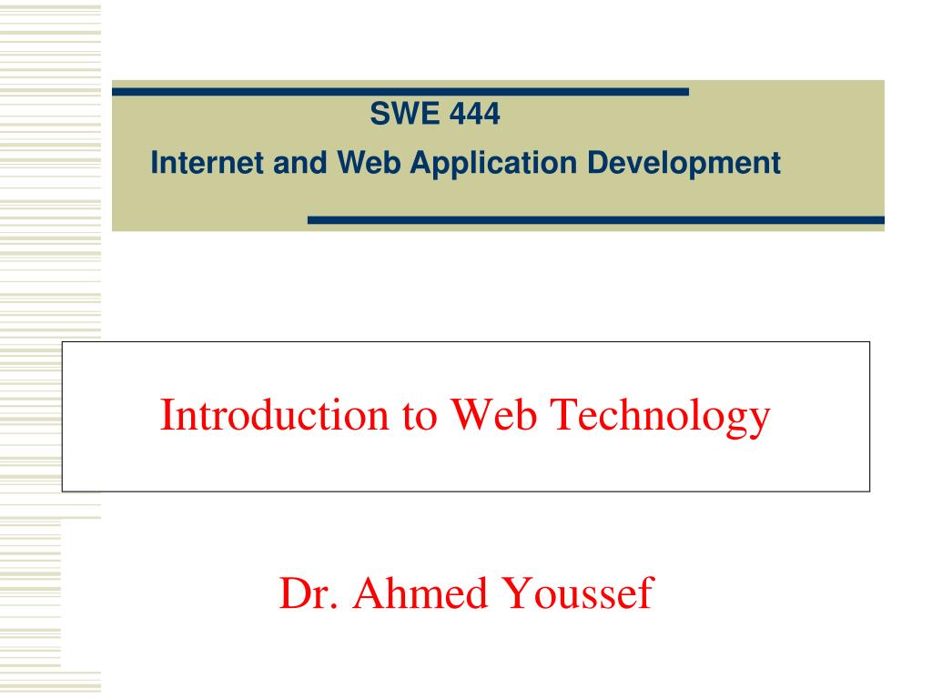 PPT - Introduction to Web Technology PowerPoint Presentation, free ...