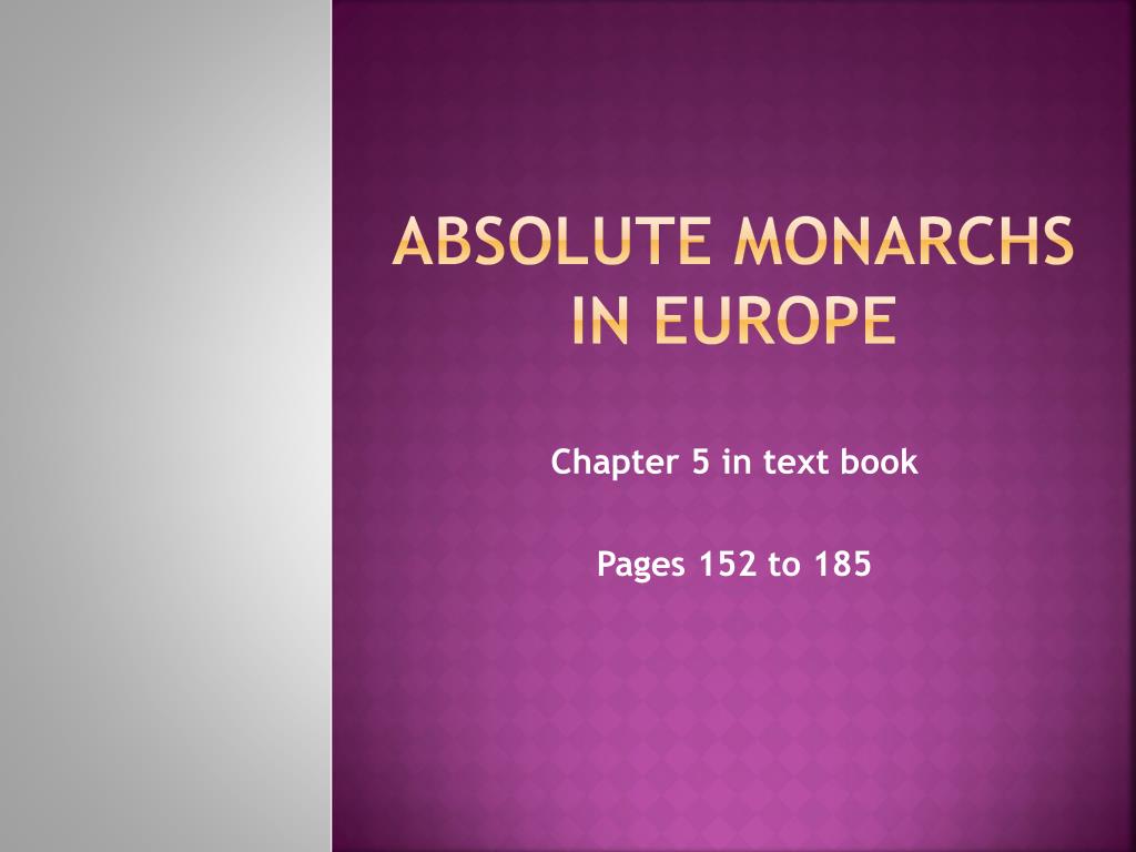 PPT - Absolute monarchs in Europe PowerPoint Presentation, free ...