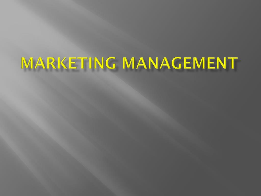 PPT - Introduction to Marketing Management: Insights & Strategies from ...