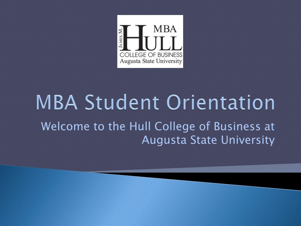 PPT - MBA Student Orientation PowerPoint Presentation, free download ...