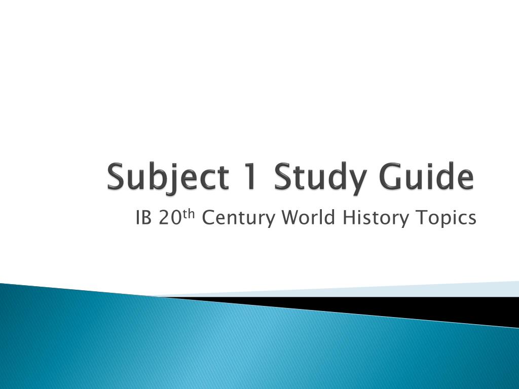 PPT - Subject 1 Study Guide PowerPoint Presentation, free download - ID ...