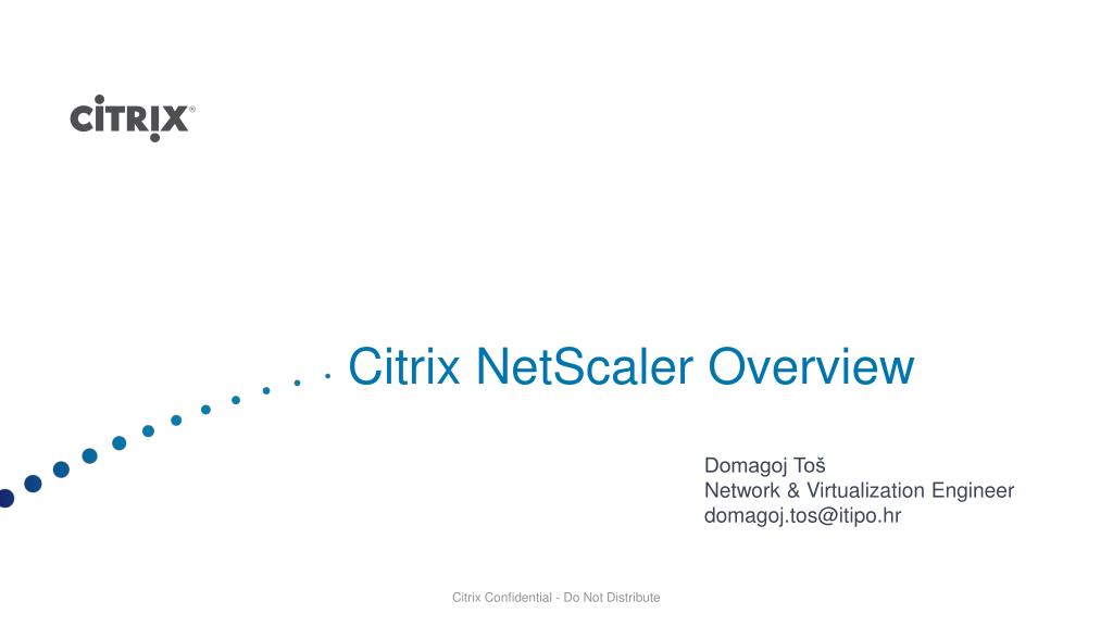 PPT - Citrix NetScaler Overview PowerPoint Presentation, free download ...