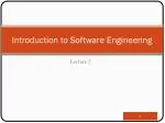 PPT - CSE 516 Introduction to Software Engineering PowerPoint ...