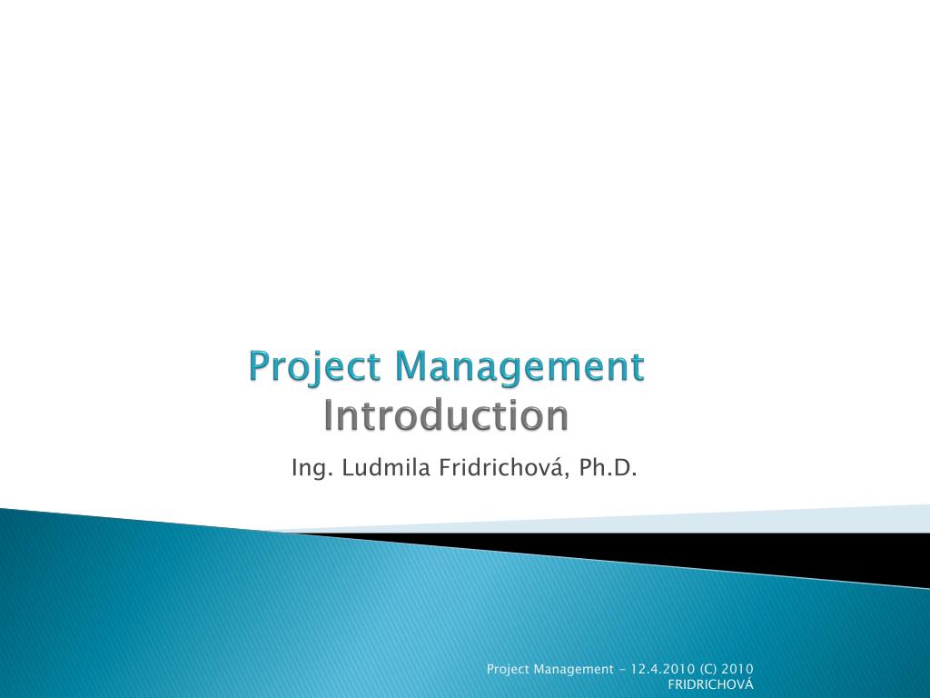 PPT - Project Management Introduction PowerPoint Presentation, free ...