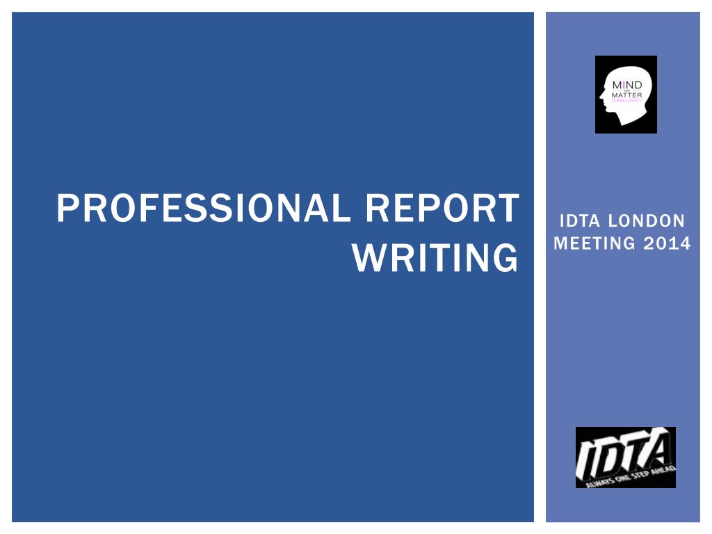 PPT - Professional Report Writing PowerPoint Presentation, free ...