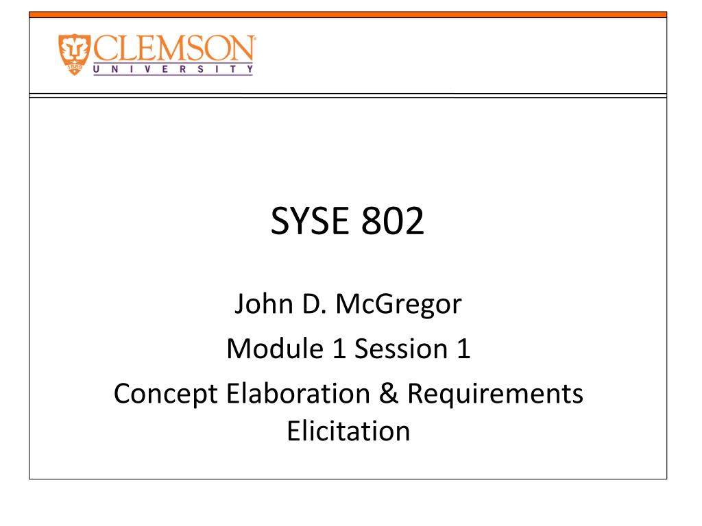 PPT - SYSE 802 PowerPoint Presentation, free download - ID:1646873